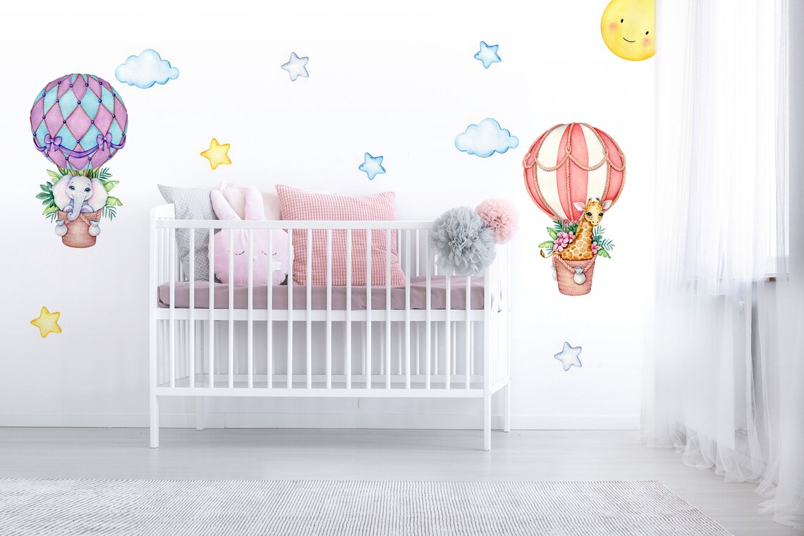 African Safari Hot Air Balloon Set | Etsy