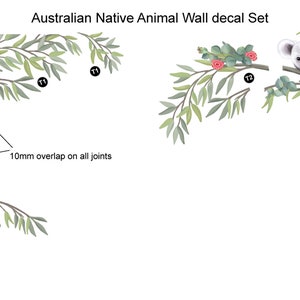 Australian Native Animal Wall Decal Set - Etsy Australia