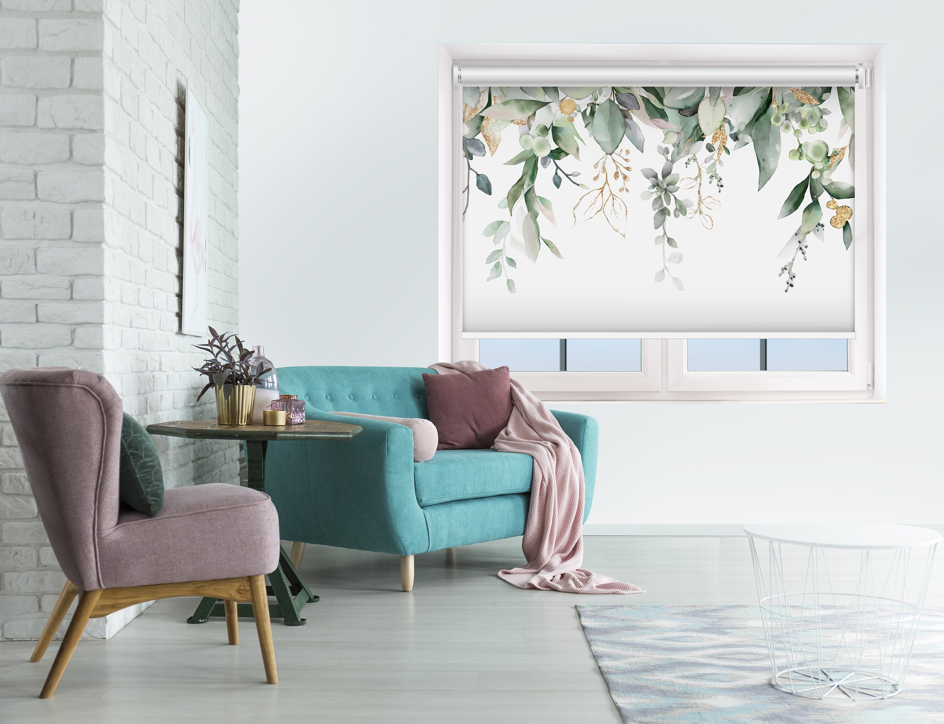 Window Spring Hanging Garden – Printed Roller Blind - Etsy