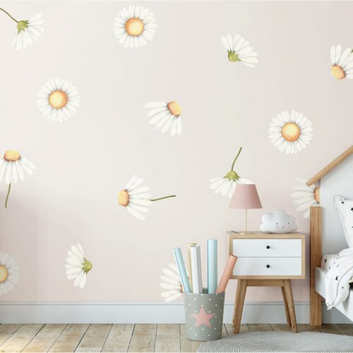 Daisy Decal Kit YOUR CHOICE of COLORS Wall Decal - Etsy