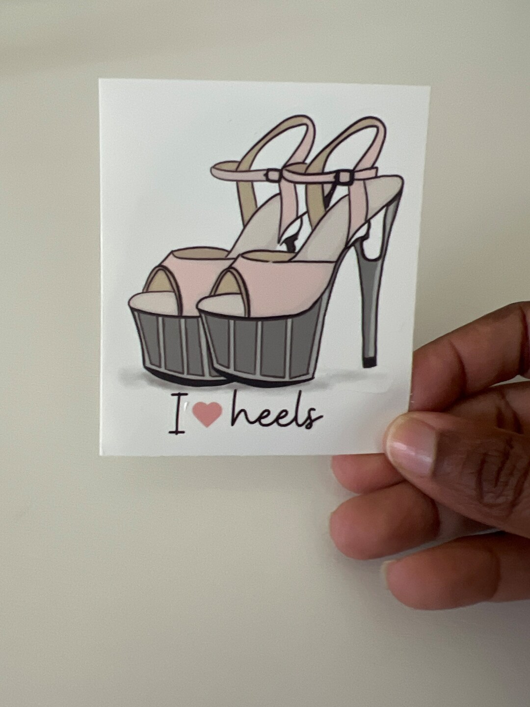 Love Heels Sticker || Waterproof Sticker | Kiss Cut Sticker || Shoe ...