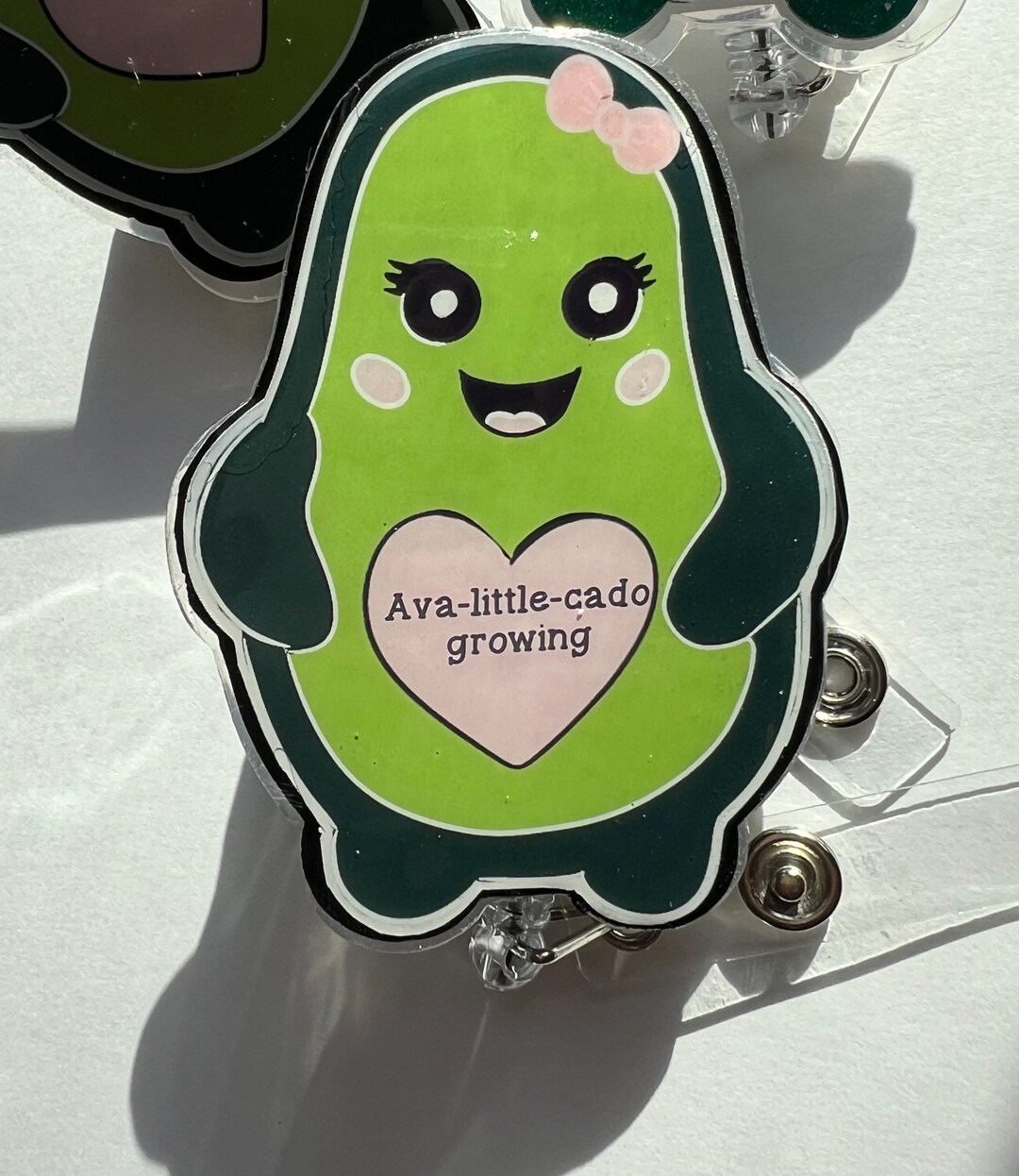 Avocado Badge Reel || Pregnant Nurses || Pregnancy || ID Badge ...