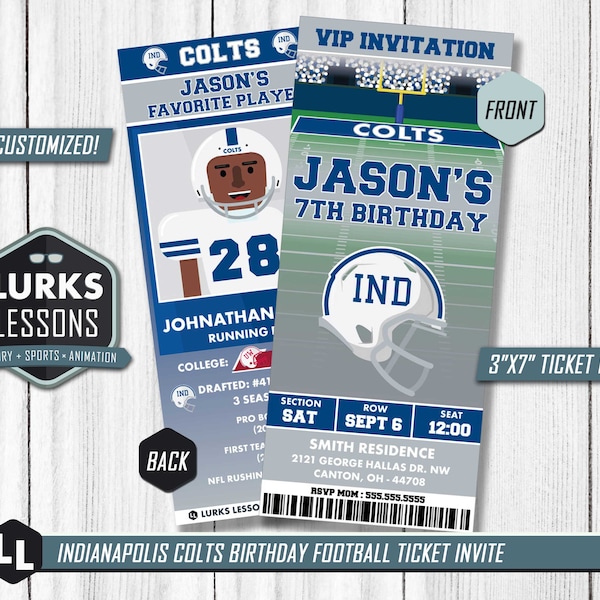 Colts Birthday Party - Etsy