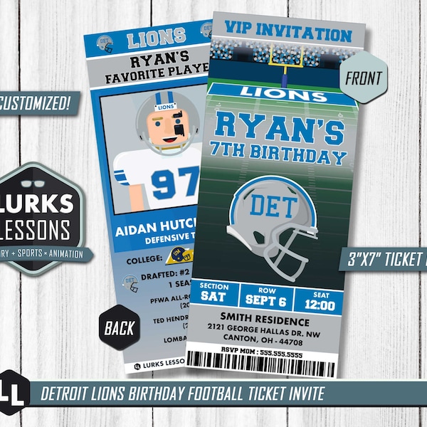 Detroit Lions Party Supplies - Etsy