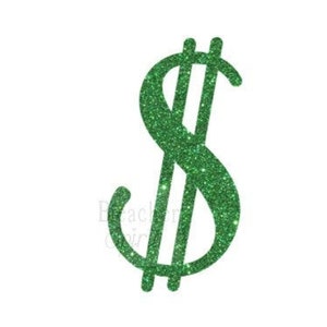 Dollar Sign Iron On Decal Money Symbol Decal TShirt Decal | Etsy