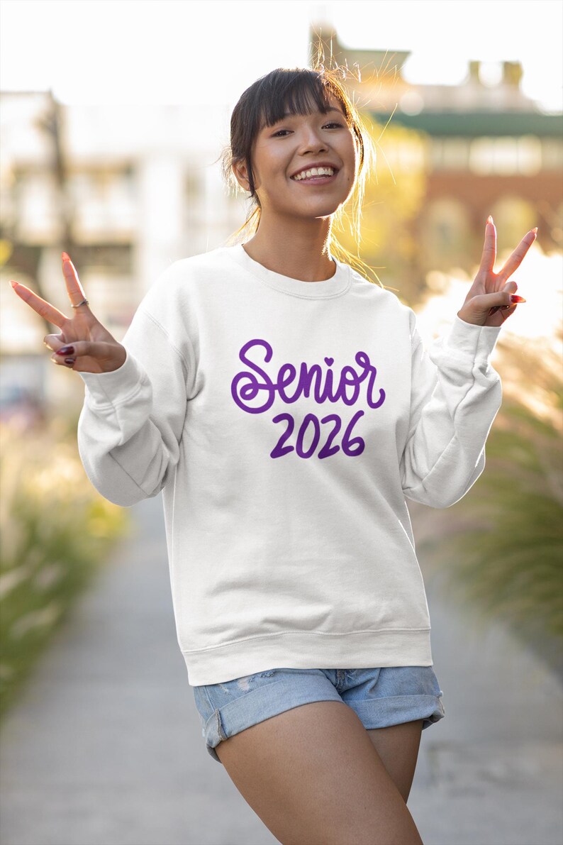 Senior 2026 Iron on Decal: Graduation Shirt Heat Transfer - DIY Apparel ...