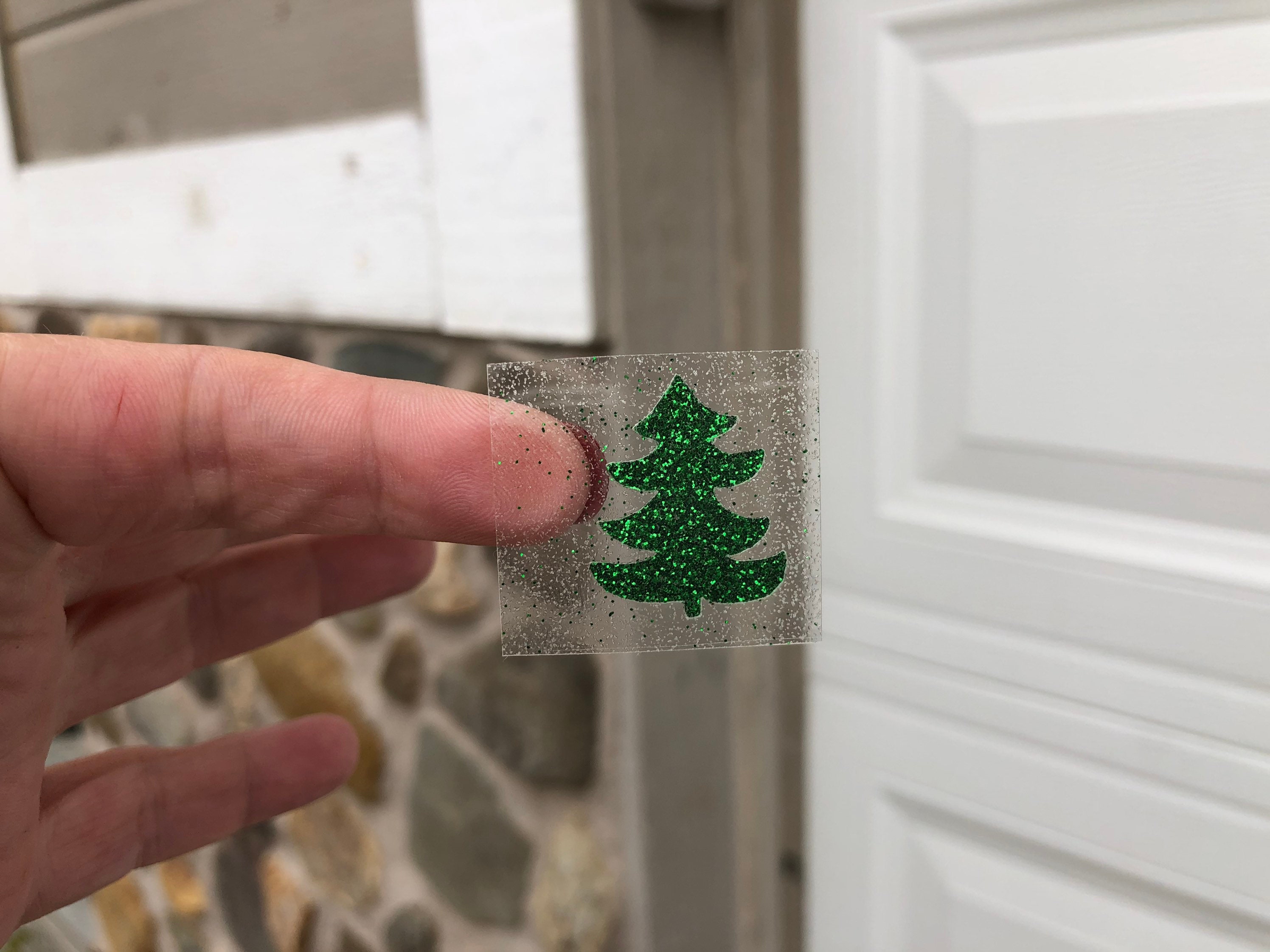 Christmas Tree 1x1 Inch Iron on Decals: DIY Crafts (10 Mini Trees) - Etsy