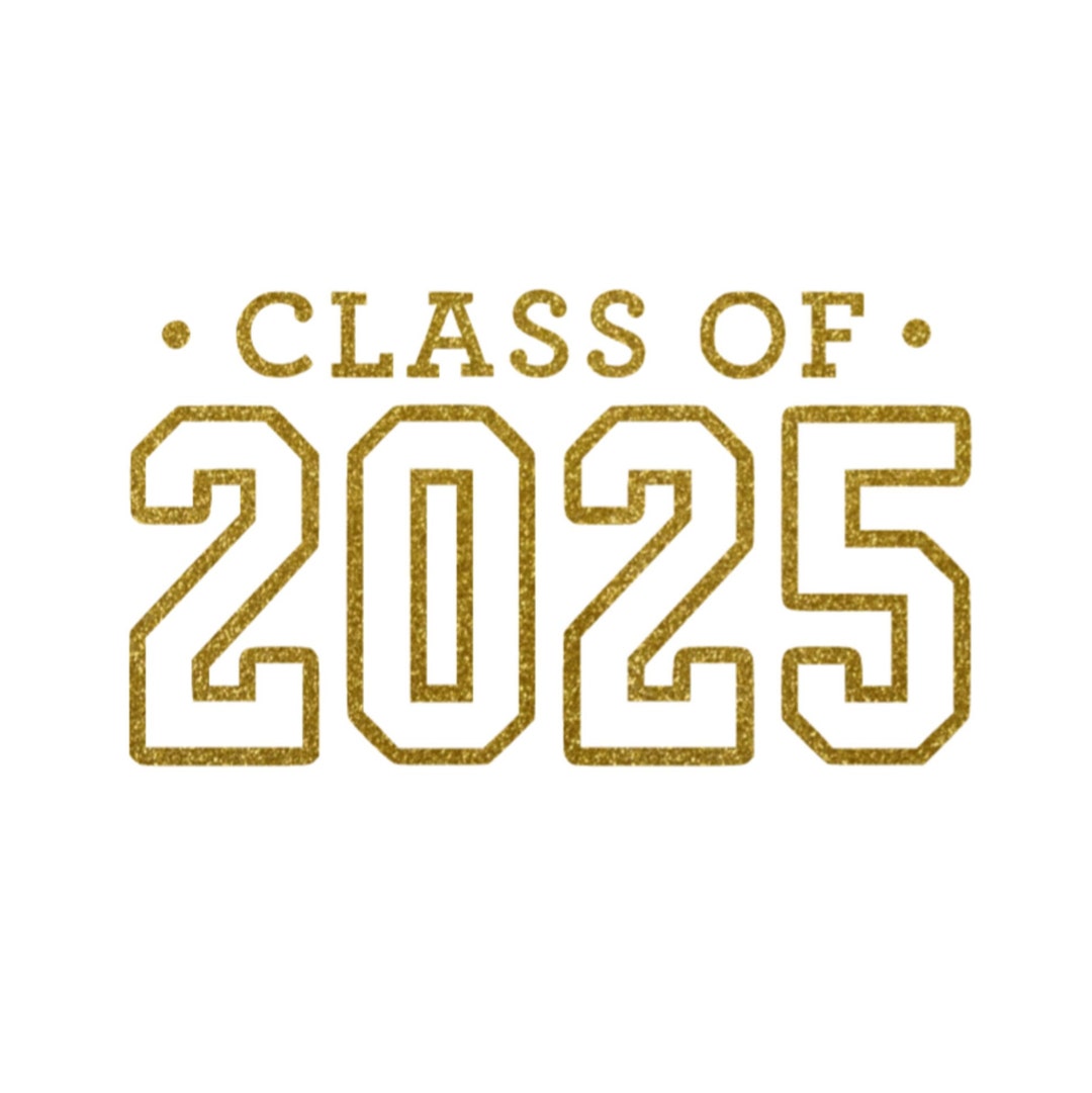 Class of 2025 Iron on Decal, Graduation Tshirt Patch, Grad Shirt ...