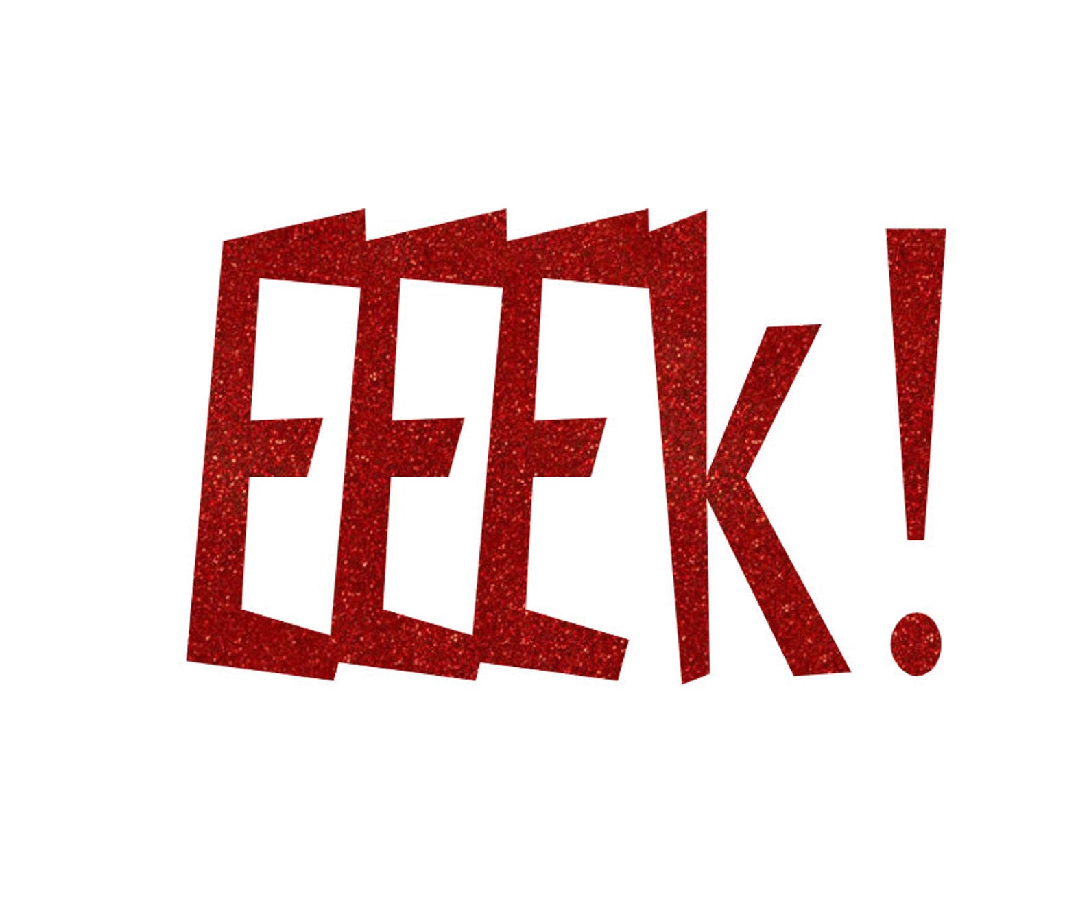 EEEK Halloween Word Iron on Decal Spooky Patch DIY - Etsy