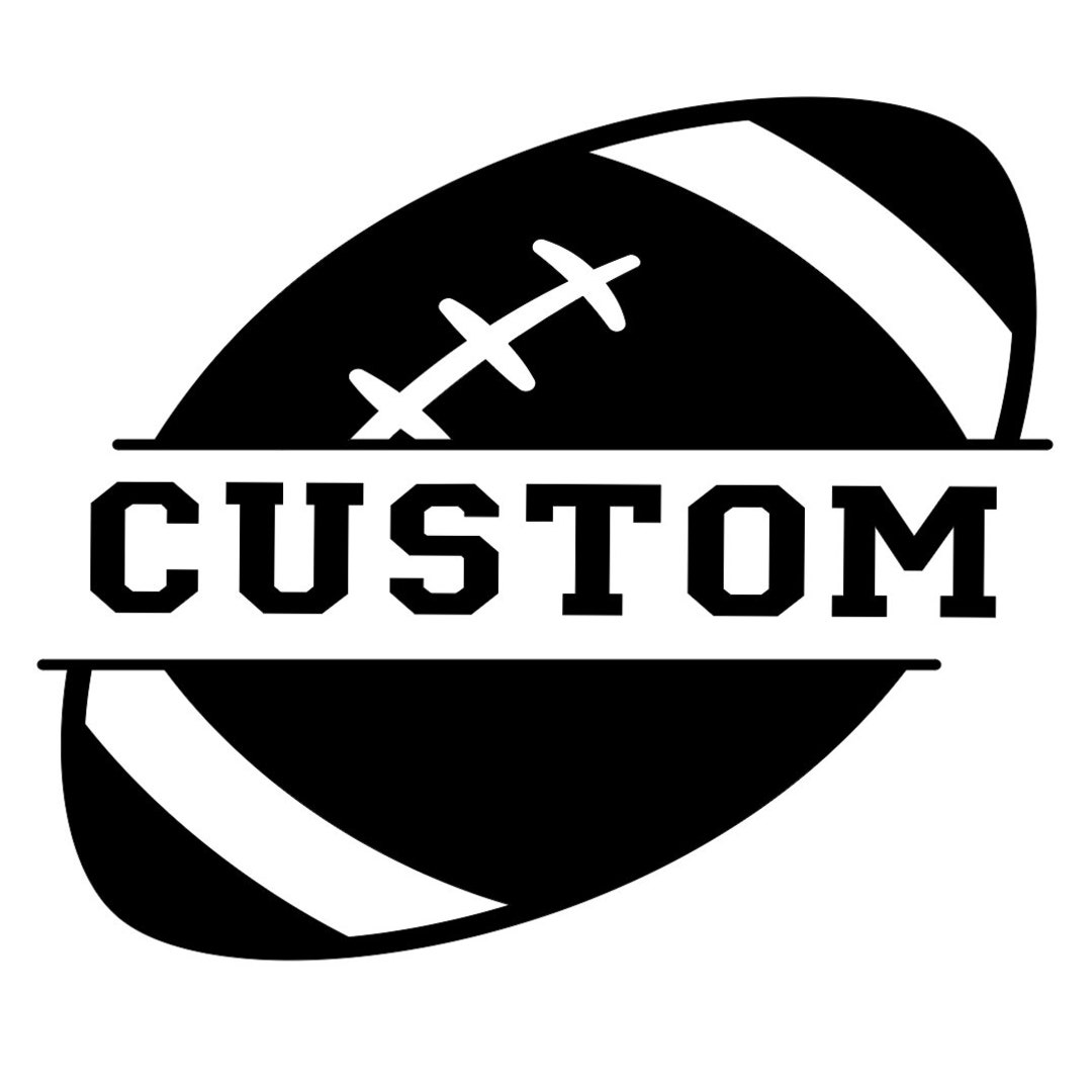 Personalized Football Iron-on Decal: Custom Sports Apparel Patch - Etsy