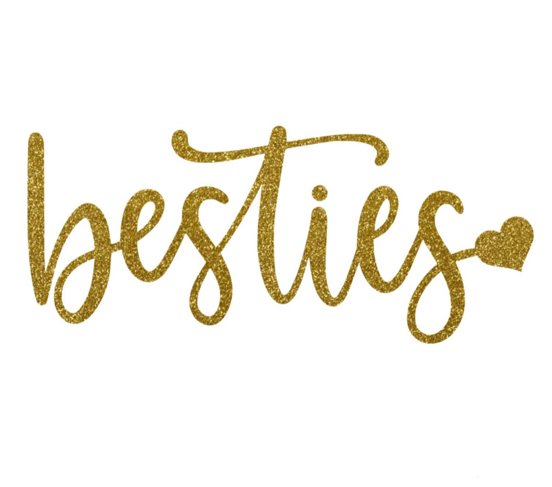 Besties Iron on Decal, Valentines Girls Friend Matching Shirt ...