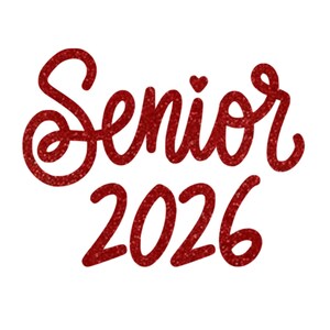 Senior 2026 Iron on Decal: Graduation Shirt Heat Transfer - DIY Apparel ...