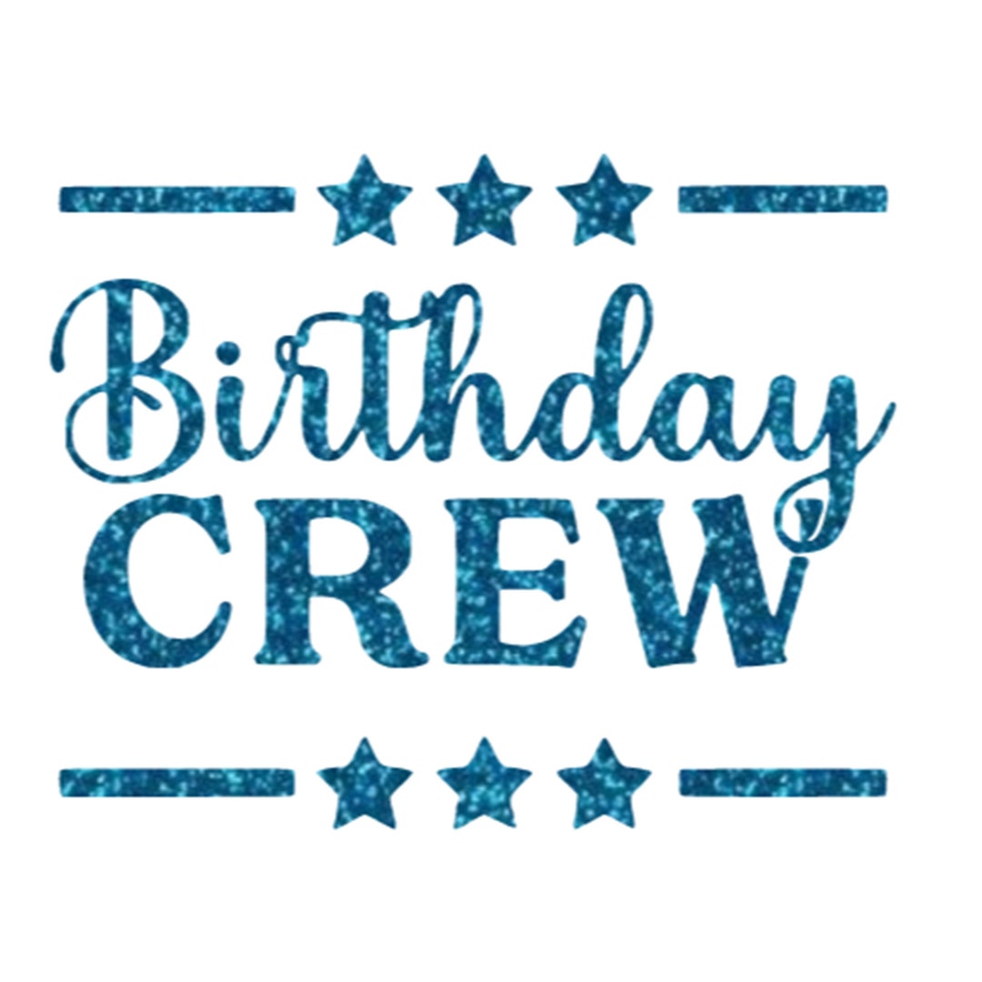 Birthday Crew Iron on Decal: DIY Matching Party Shirt Transfer - Etsy