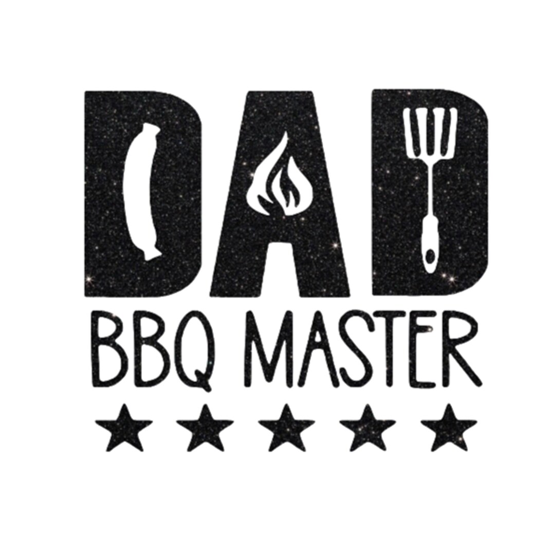 Dad BBQ Master Iron on Decal: Father's Day DIY Shirt Patch - Etsy