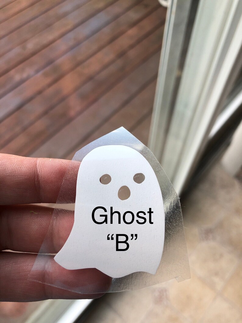 10 White Ghosts Iron on Decals Pick Size & Style Halloween - Etsy
