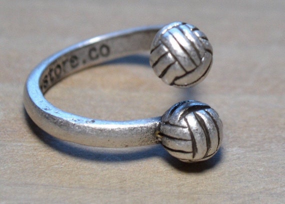 Volleyball Ring Volleyball Jewelry Adjustable Band Size 5-9 | Etsy