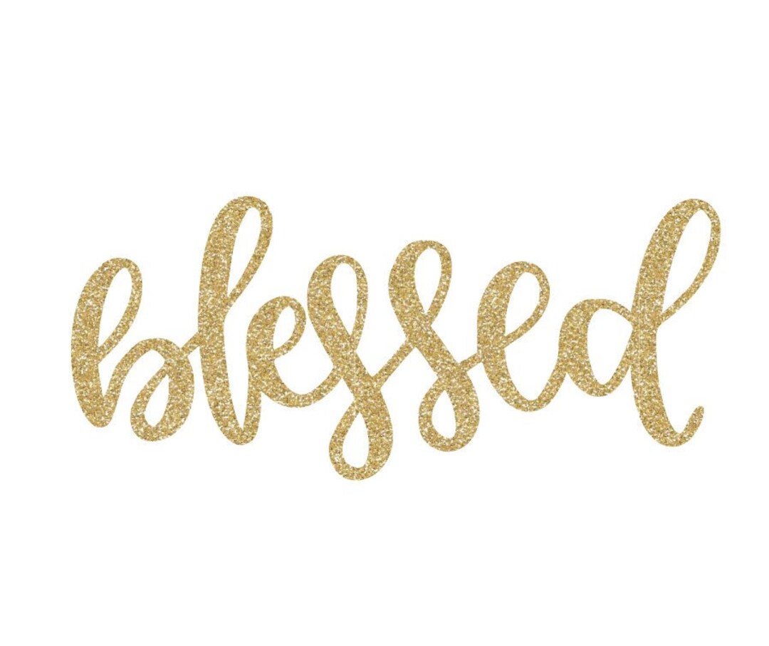 Blessed Iron on Decal: Faith, Religious Word Transfer - Etsy