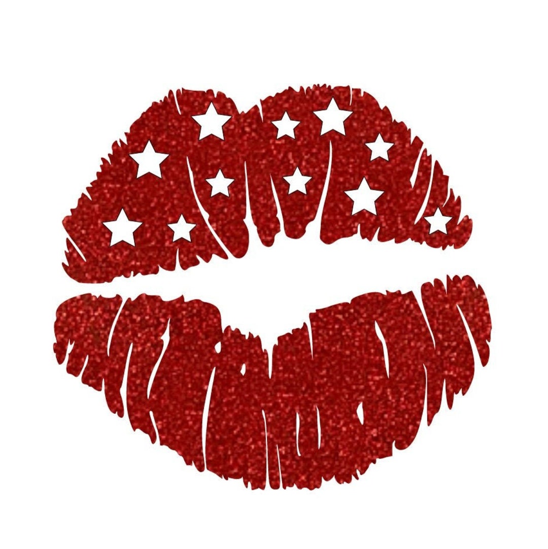 Star Lips Iron on Decal: 4th of July Shirt Transfer - Etsy