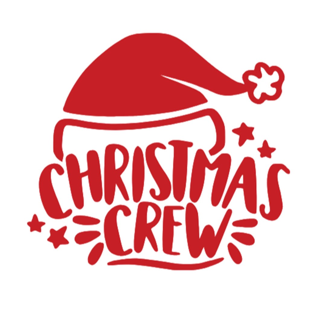 Christmas Crew Iron on Decal: DIY T-shirt Vinyl Transfer, Matching ...