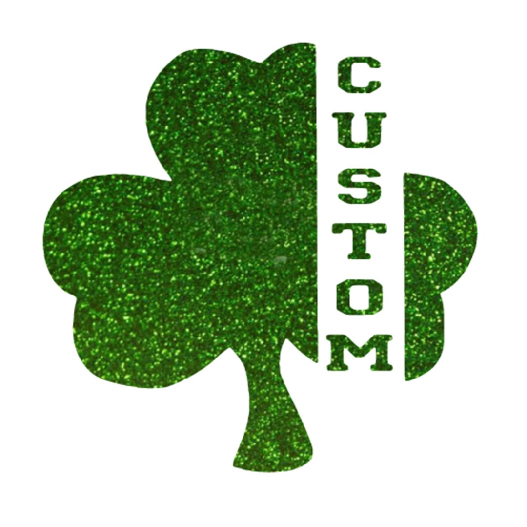 Personalized Shamrock Iron on Decal | St Patrick's Day Custom Name Heat ...