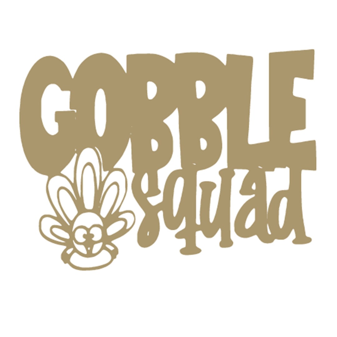 Gobble Squad Thanksgiving Turkey Iron on Decal: DIY Shirt Transfer - Etsy