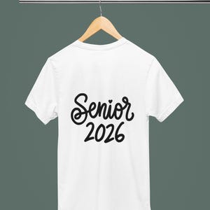 Senior 2026 Iron on Decal: Graduation Shirt Heat Transfer - DIY Apparel ...