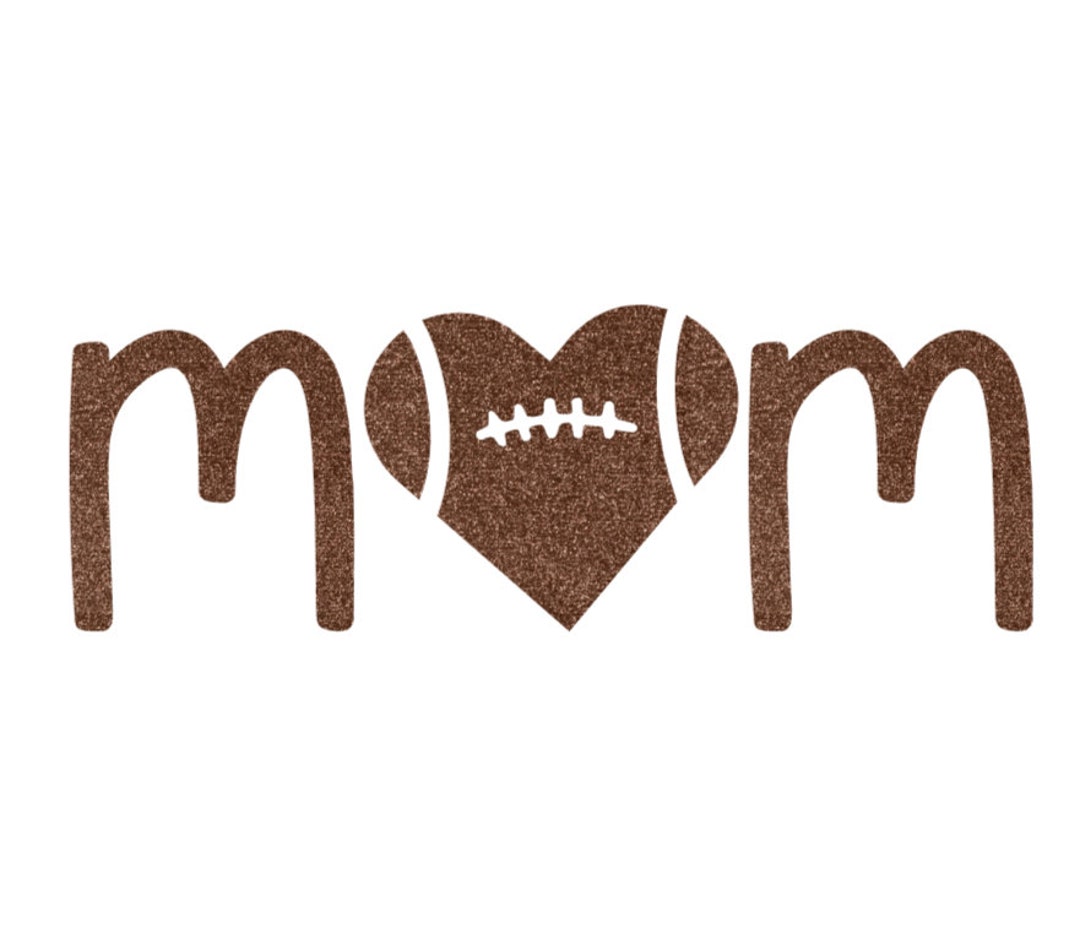 Mom Football Iron on Decal, Football Shirt Decal, Iron on Football ...