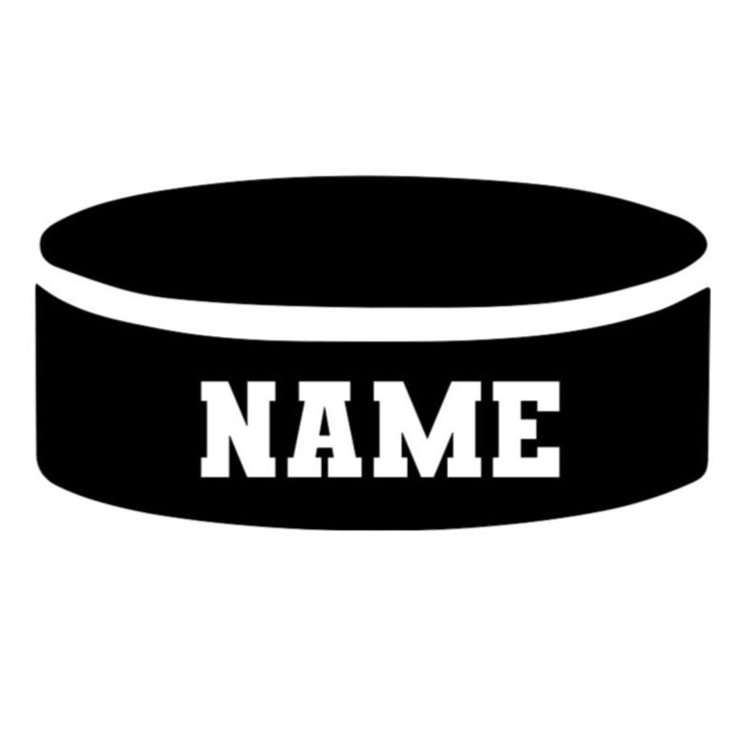 Personalized Hockey Puck Iron-on Decal: Custom Name Shirt Applique - Etsy