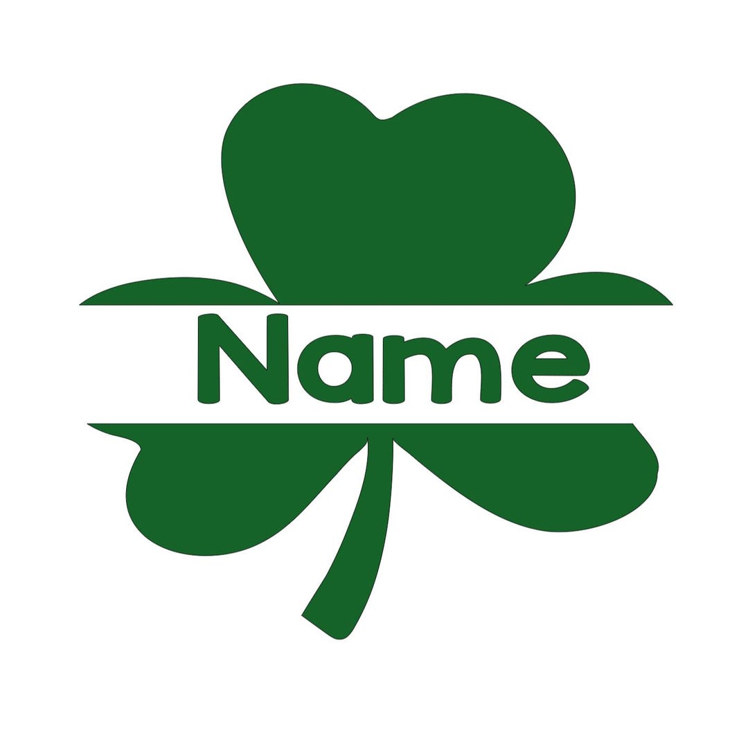 Personalized Shamrock Iron-on Decal: St Patricks Day Name Patch - Etsy