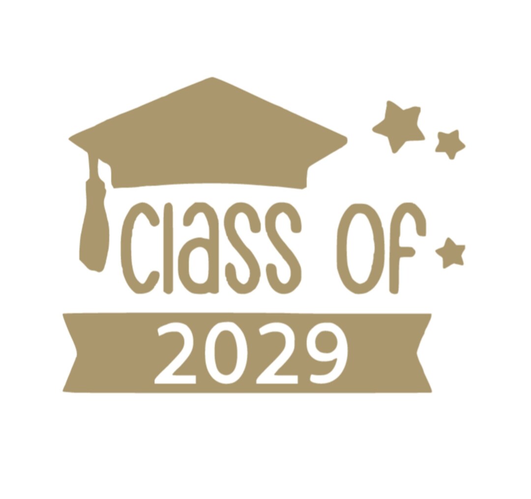 Class of 2029 Decal Graduation Iron on Decal Graduation - Etsy