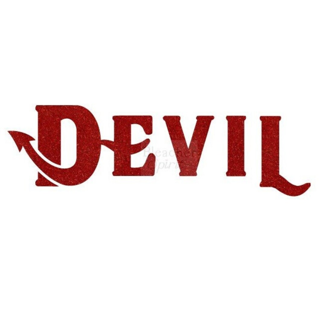 Devil Iron on Decal, Tshirt Decal, Iron on Patch, DIY Craft, Iron on ...