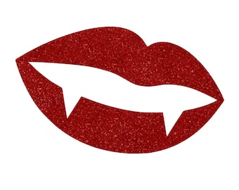 Vampire Teeth Decal - Etsy