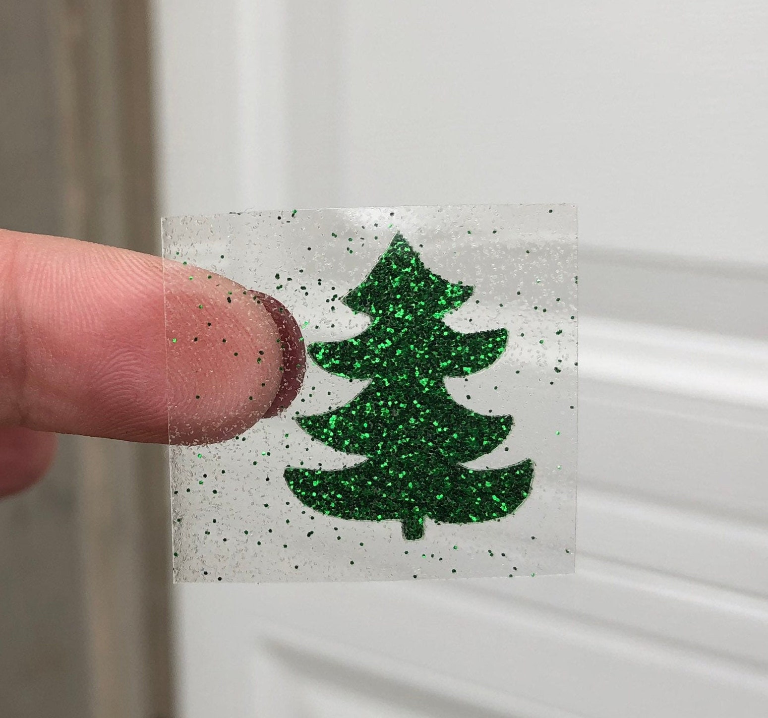 Christmas Tree 1x1 Inch Iron on Decals: DIY Crafts (10 Mini Trees) - Etsy
