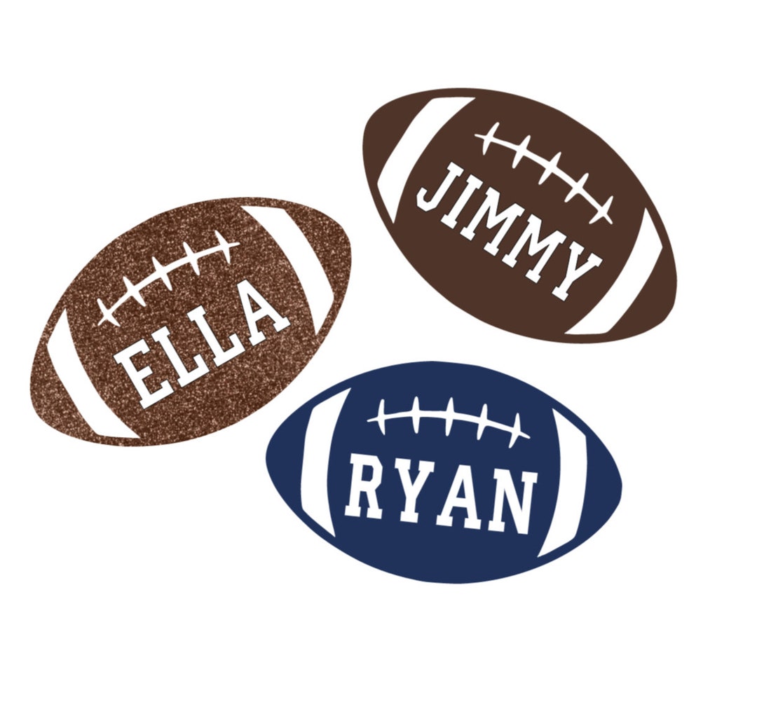 Personalized Football Shirt Iron on Decal, Football Name, Iron on ...