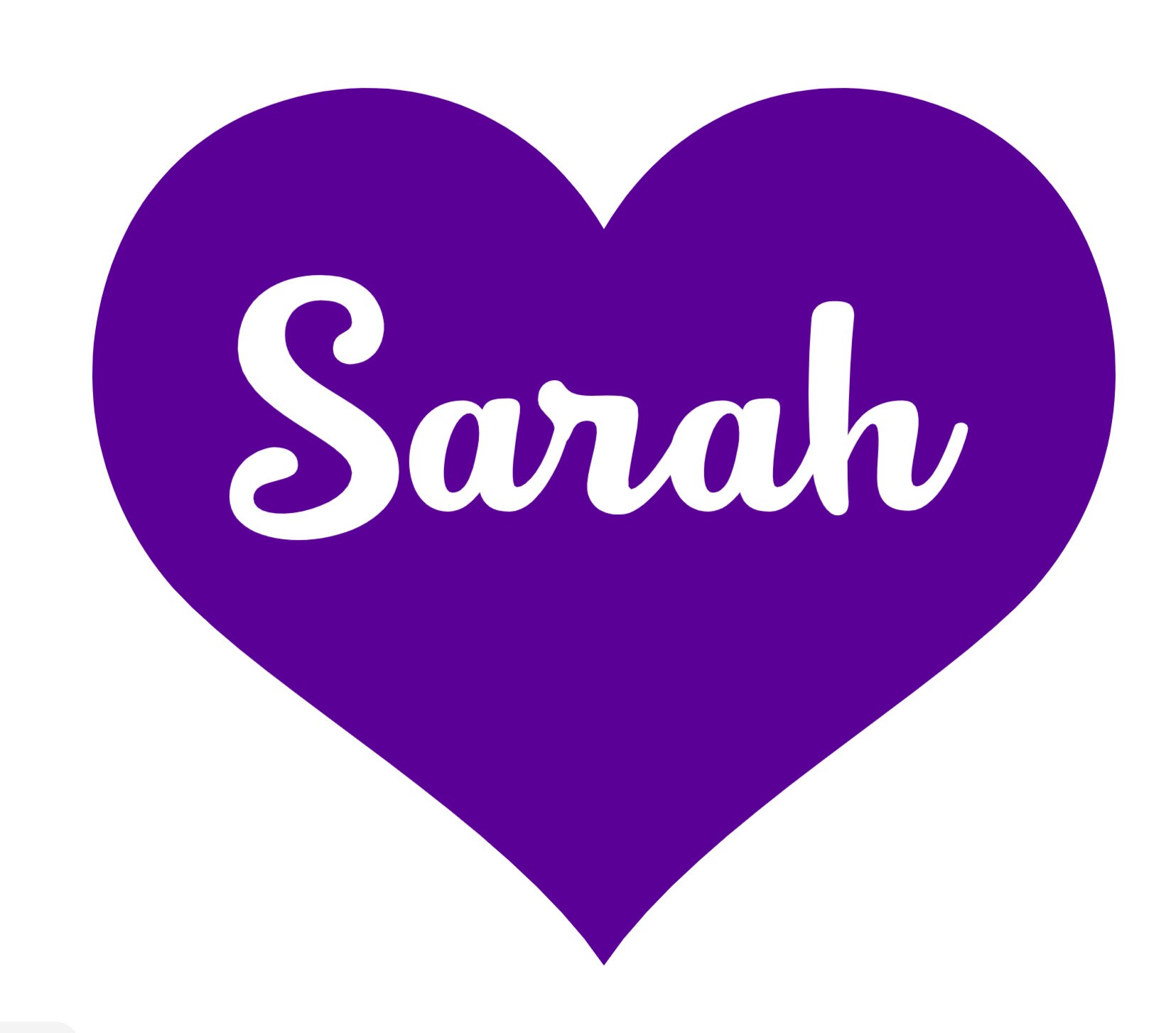 The Name Sarah In Glitter