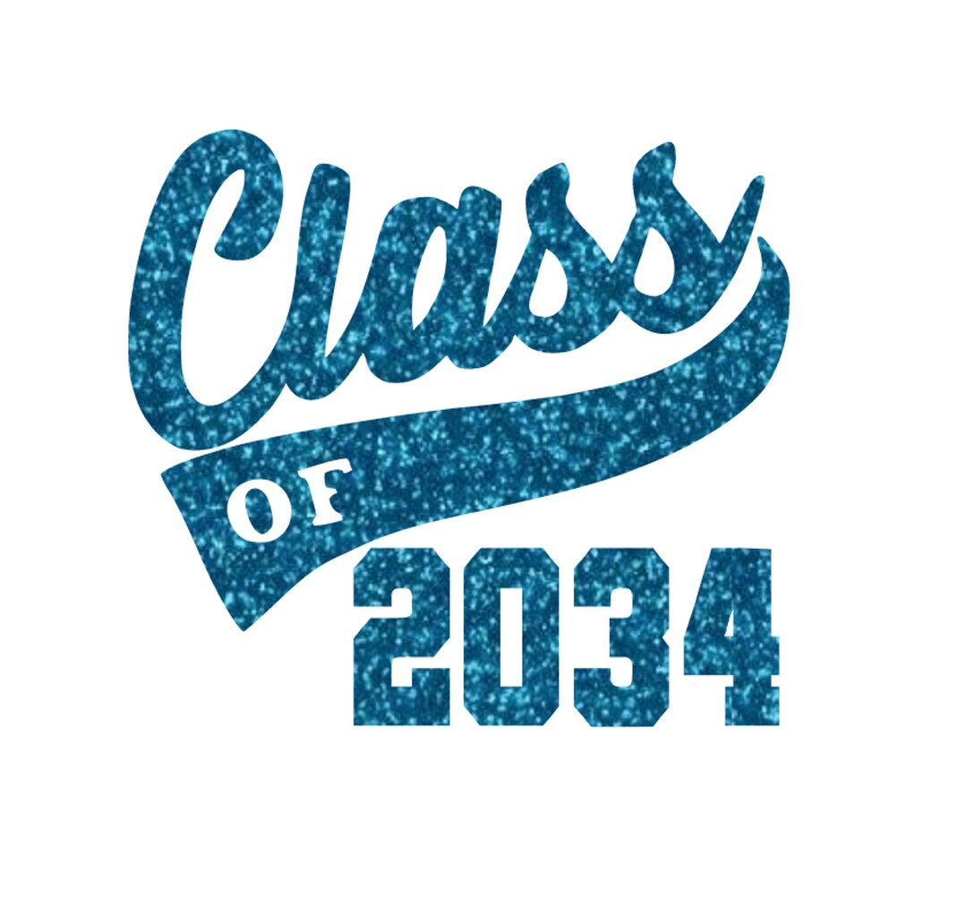 Graduation Iron on Transfer, Class of 2034 Iron on Decal, Graduation ...