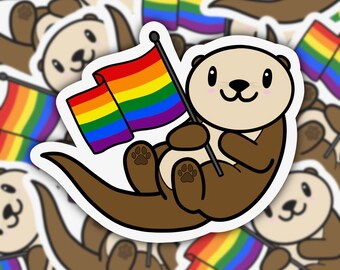 Gay Otter Sticker - Etsy