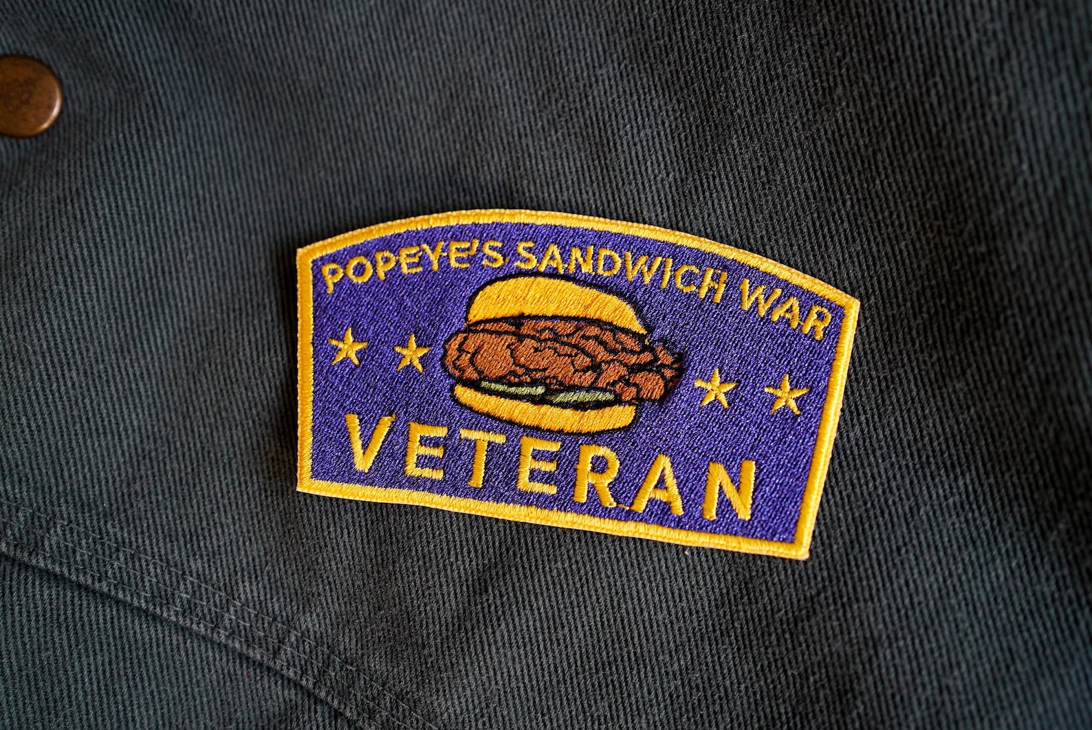 Popeye's Chicken Sandwich War Veteran Embroidered Beanie or Patch - Etsy