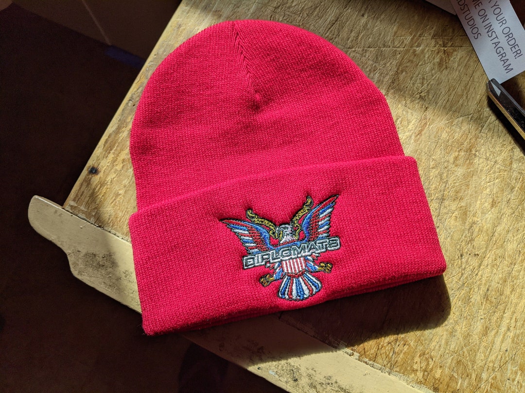 Diplomats Logo Embroidered Beanie Hat, Camron, Jim Jones, Juelz Santana ...