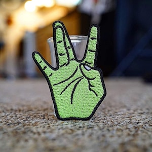 West Coast"w" Hand Sign Embroidered Patch - Etsy