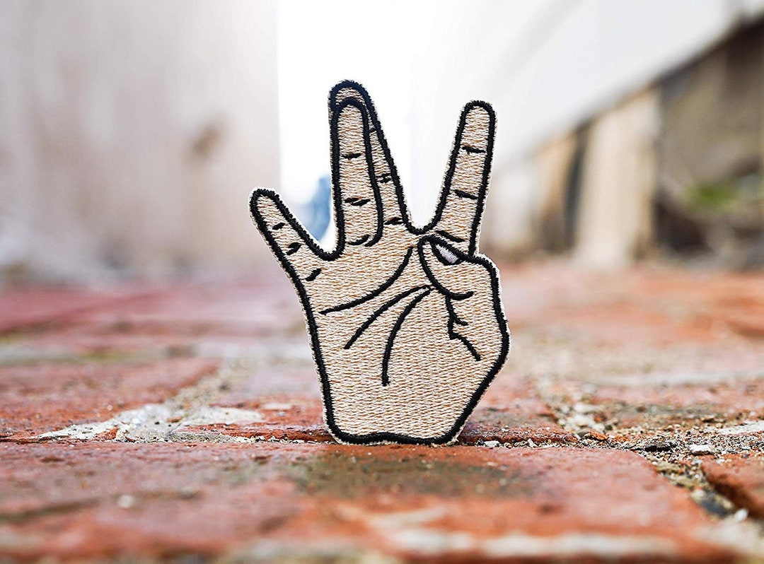 West Coast"w" Hand Sign Embroidered Patch - Etsy