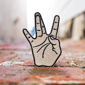 West Coast"w" Hand Sign Embroidered Patch - Etsy
