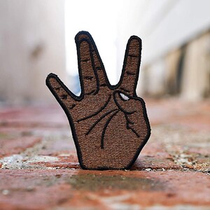 West Coast"w" Hand Sign Embroidered Patch - Etsy