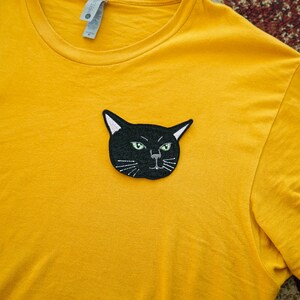 Black Cat Zoning Out Dissociation Meme Patch brodé - Etsy France
