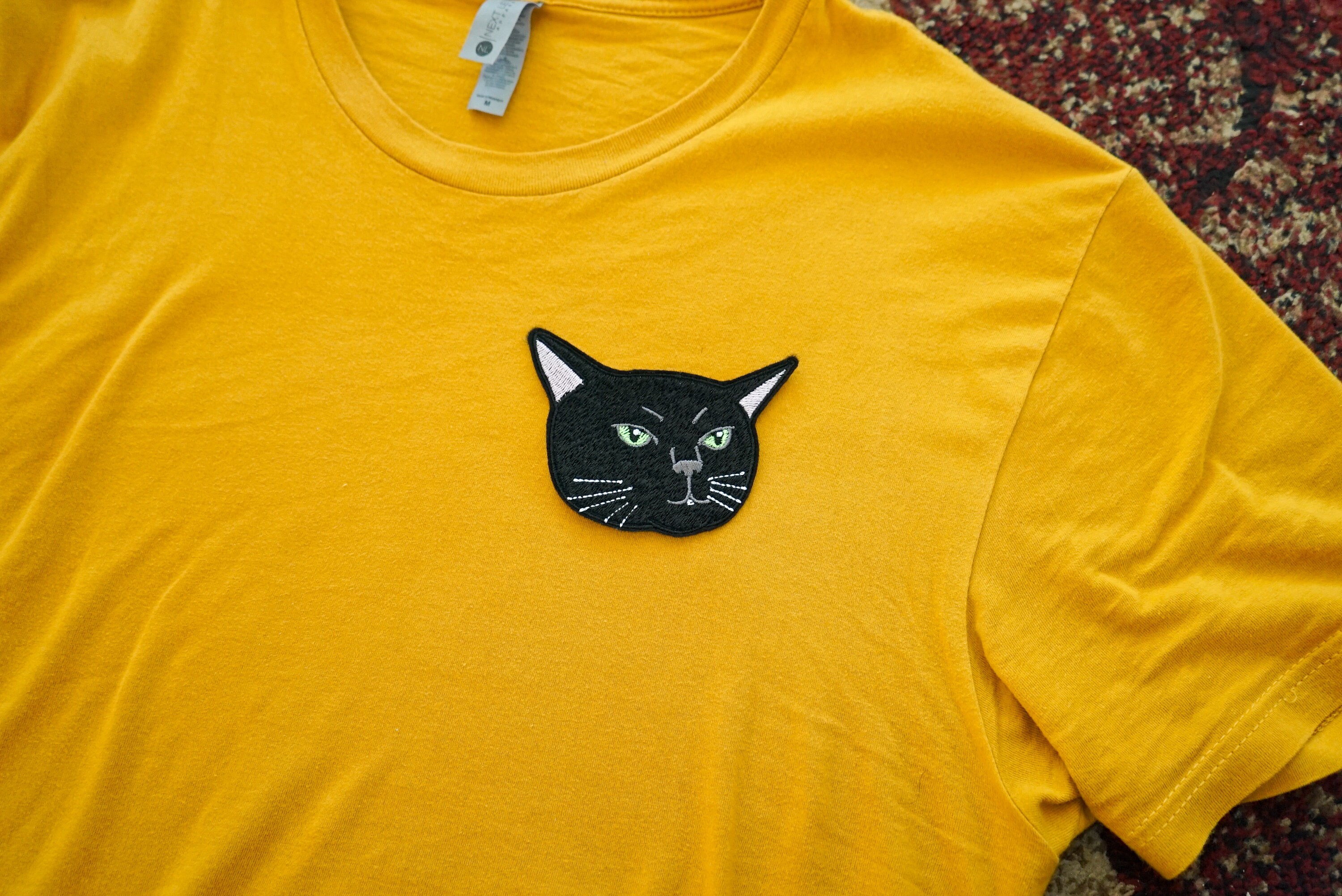 Black Cat Zoning Out Dissociating Meme Embroidered Patch - Etsy