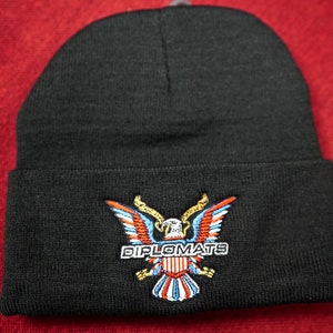 Diplomats Logo Embroidered Beanie Hat, Camron, Jim Jones, Juelz Santana ...