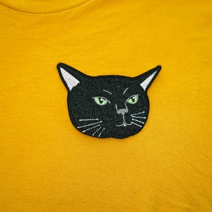 Black Cat Zoning Out Dissociating Meme Embroidered Patch - Etsy
