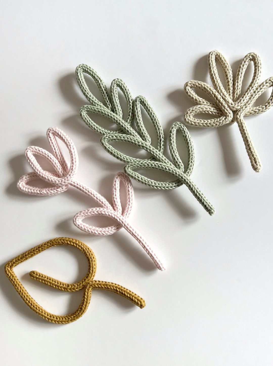 Wildflower Bundle Knitted Wire Scandi Style Wall Hanging Nursery Decor ...
