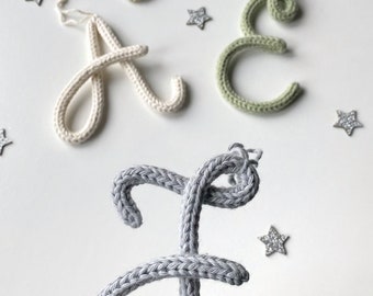 Knitted Wire Word in Bamboo Hoop - Etsy