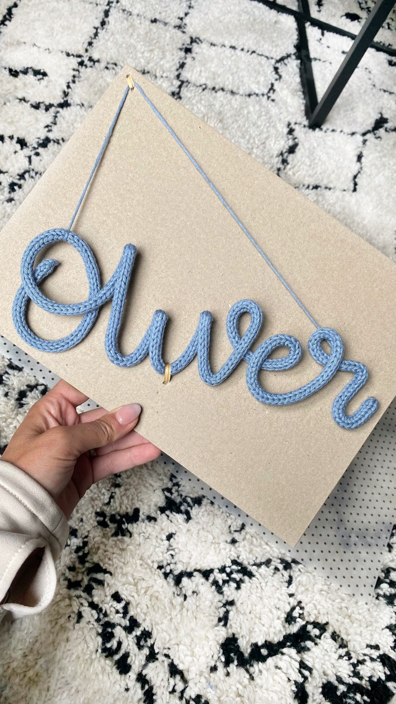 Custom Knitted Wire Words Names / Words Personalised | Etsy UK